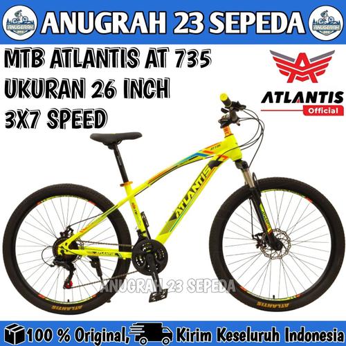Jual Sepeda Gunung MTB ATLANTIS AT 735 Ukuran 26 Inch 3x7 Speed ...