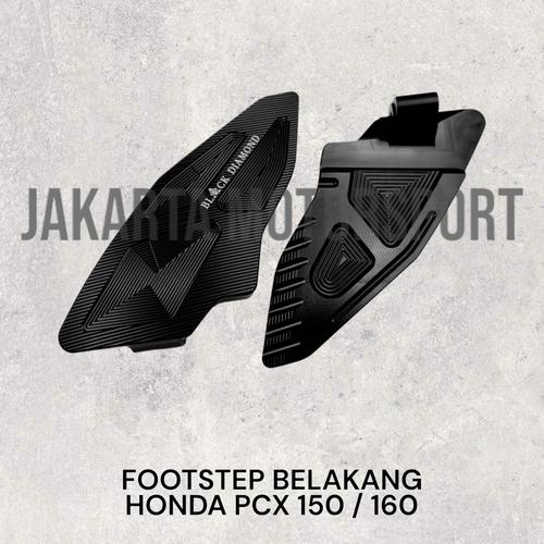 Jual Footstep PCX 160 / 150 Lokal Black Diamond Step Injakan Kaki ...