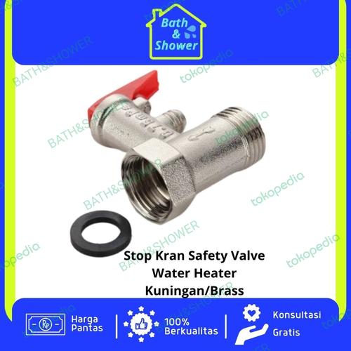 Jual Stop kran water heater safety valve pemanas air klep ariston ...