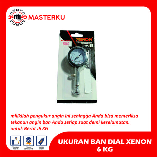 Jual Ukuran Ban Dial 6kg & 7,5kg Xenon / Alat Pengukur Tekanan Angin ...
