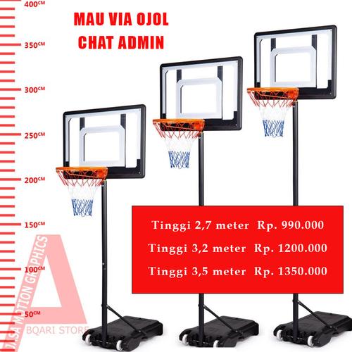 Jual ring basket portable plus tiang extension tinggi 260cm / 290cm - 3 ...