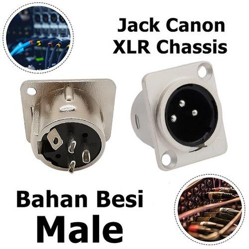 Jual Jack Canon Xlr Body Besi Silver Adapter Connector Panel Mount ...