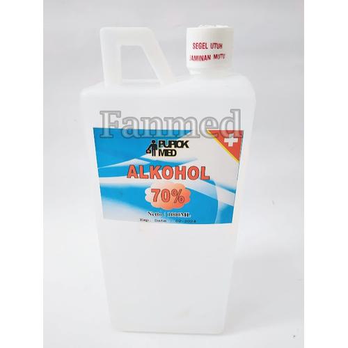 Jual Cairan Alkohol 1L Antiseptic Alcohol 70% Pupick Med 1000ml alkoh ...