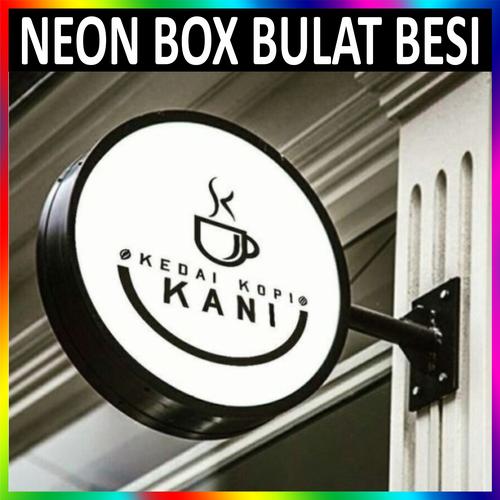 Jual NEON BOX BESI BULAT 1&2 SISI 30 - 120CM + BRACKET KUAT HIGH ...