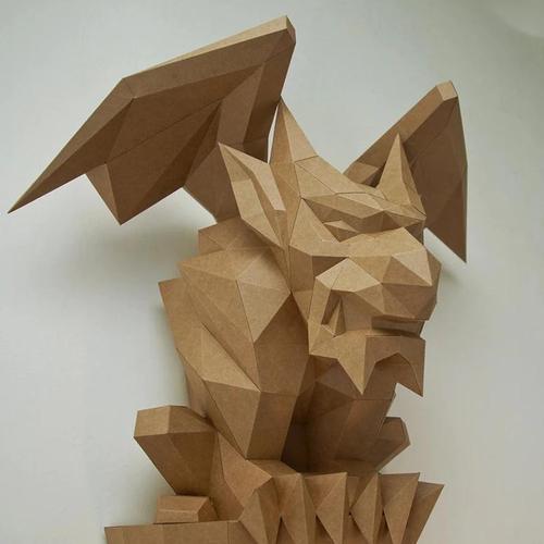 Jual FT002 DIY Mythical Beast Papercraft Low Poly Fantasy Paper Model ...