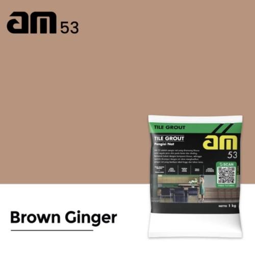 Jual AM 53 Tile Grout Semen Warna Pengisi Nat Keramik 1KG Brown Ginger ...