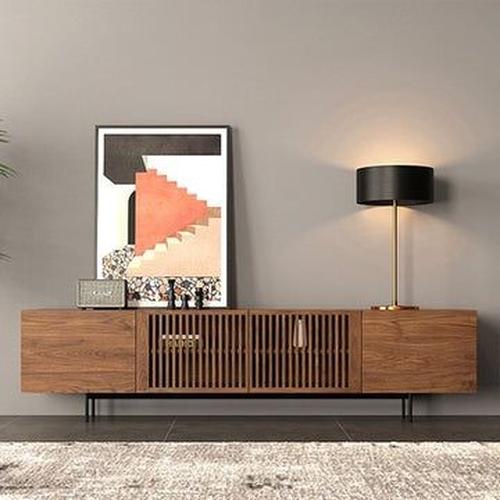 Jual MODERN SOLID WOOD TV STAND MINIMALIS - CREDENZA TV JATI - CABINET ...