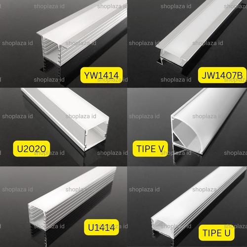 Jual COVER LED STRIP / COVER LED BAR ALUMINIUM PELINDUNG LED SIKU ...