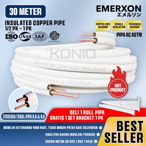 Jual PIPA AC 1/4 3/8 ( 1/2PK - 1PK) / ROLL / 30 METER / EMERXON ...