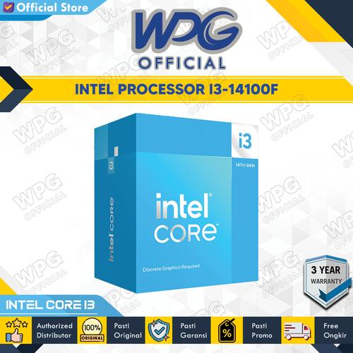 Jual Processor Intel Core i3-14100F CPU Raptor Lake-R LGA1700 up to 4.7 ...