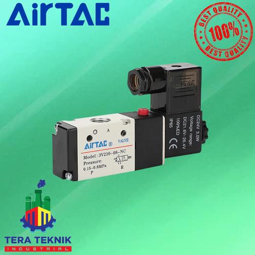Jual SELENOID VALVE / SOLENOID VALVE AIRTAC 3V210-08 READY STOK - 220VAC - Jakarta Utara - TERA ...
