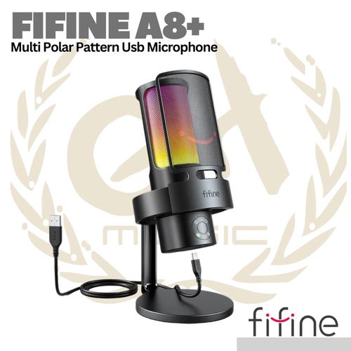 Promo FIFINE A8 PLUS Multi Polar Pattern Condeser USB Microphone | A8 ...