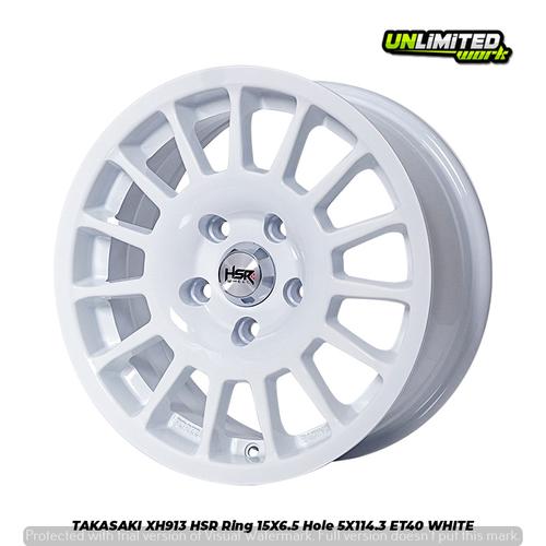 Jual Velg Racing Rally Warna Putih HSR TAKASAKI R15 Pcd 5X114 Ertiga ...