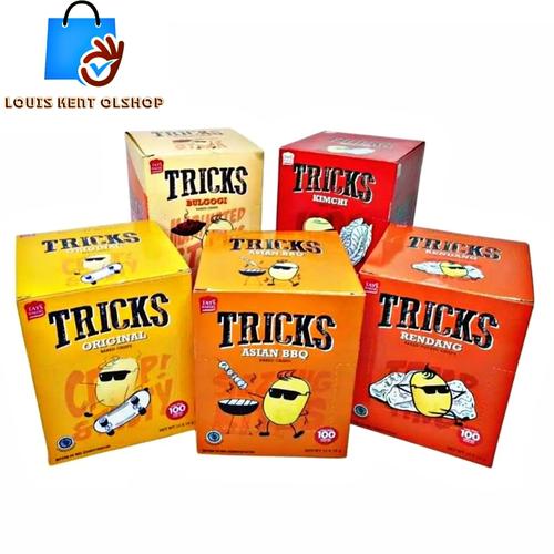 Jual TRICKS Biskuit Kentang box isi 10 Potato baked chip crisps Halal ...