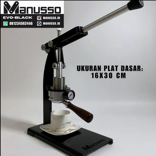 Promo Coffee Espresso Manusso EvoBlack - Custom warna, Double Spout ...