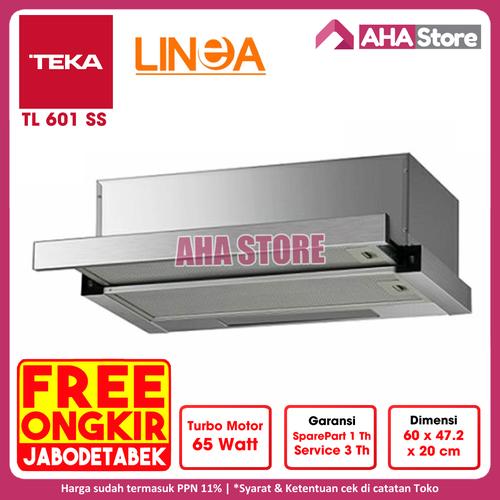 Jual Teka Linea Cooker Hood Penghisap Asap 60 cm TL601SS TL-601-SS ...