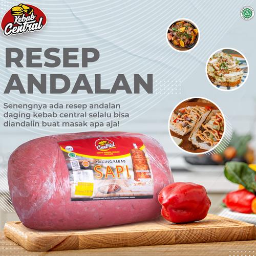 Promo Daging Kebab Sapi 2Kg Premium Central/Warna/Sahara Tanpa Tiang ...