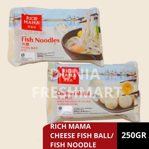 Jual RICH MAMA FISH NOODLES/CHEESE FISHBALL 250GR BAKSO IKAN KEJU MIE ...