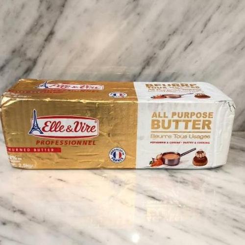 Jual Butter Unsalted Elle & Vire Blok 2.5Kg Jelitaelmama - Jakarta ...