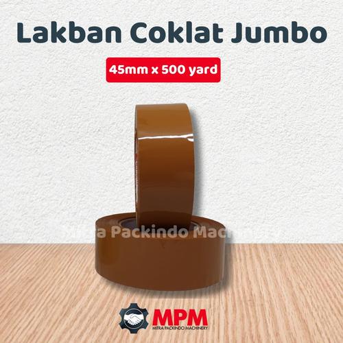 Promo Lakban Coklat Jumbo 500yard / isolasi OPP Tan 500 yard - 45mm x ...