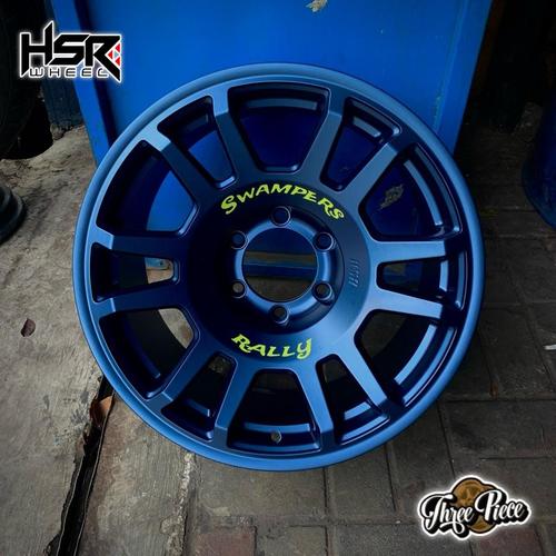 Jual Velg mobil ring 18 lebar 9 Hole 6X139 ET0 Dark Blue Glossy | HSR ...