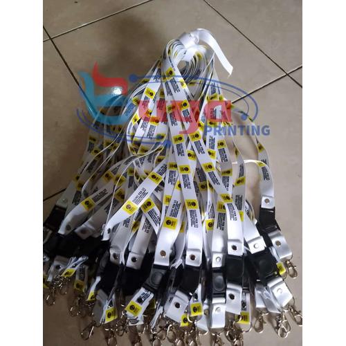 Jual Lanyard Tali Id Card Satuan Bahan Tissue 2 cm Include Sablon ...