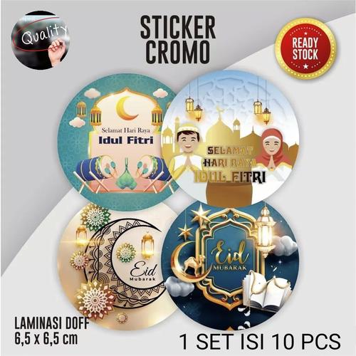 Jual Stiker Toples Lebaran / Sticker idul Fitri Hampers Lebran - Isi 10 ...