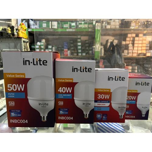Promo LAMPU LED IN LITE CAPSULE VALUE BOHLAM KAPSUL INLITE 20W 20 W ...