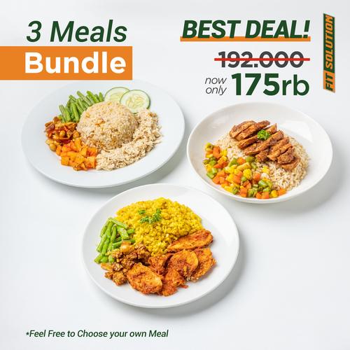 Jual Bundle 3 Meals Fat Loss & Muscle Build. Prep Meal Healthy Catering ...
