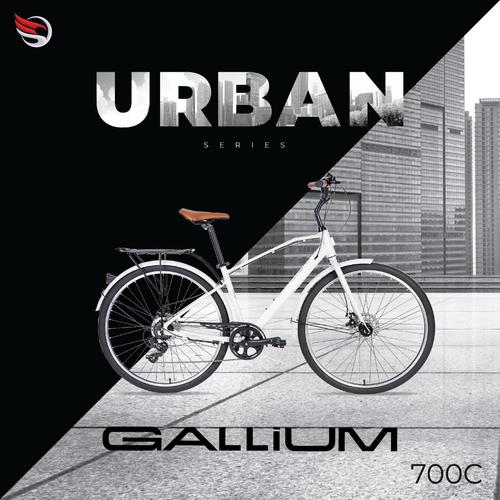 Jual Sepeda Commuter City Bike Urban Element Gallium 7 Speed Shimano ...