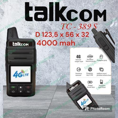 Jual HT POC TALKCOM TC -389s 4G FREE platform poc global + kartu 1 ...