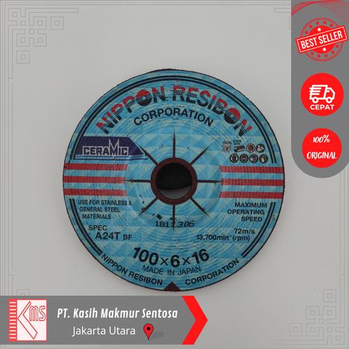 Jual RESIBON CERAMIC GRINDING WHEEL A 24T BF 100 X 6 X 16 - Jakarta ...