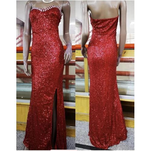 Jual Longdress sequin merah maxi kemben gaun pesta singer penyanyi ...