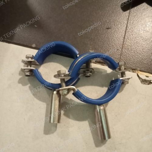Jual Clamp Pipa Holder Ukuran 3/4" Inch / Clamp Pipa Hanger Sanitary ...
