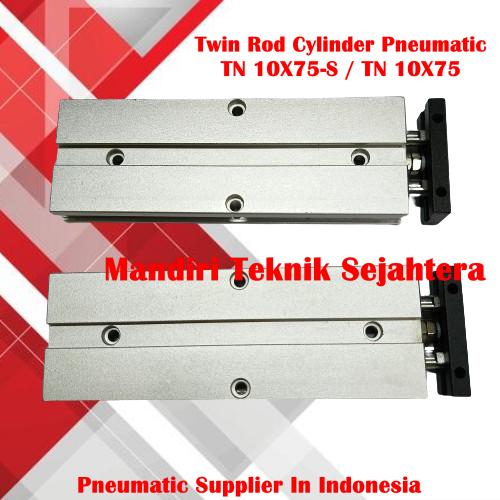 Jual Cylinder pneumatic twin rod TN 10X75 / EN 10X75 - Jakarta Barat ...