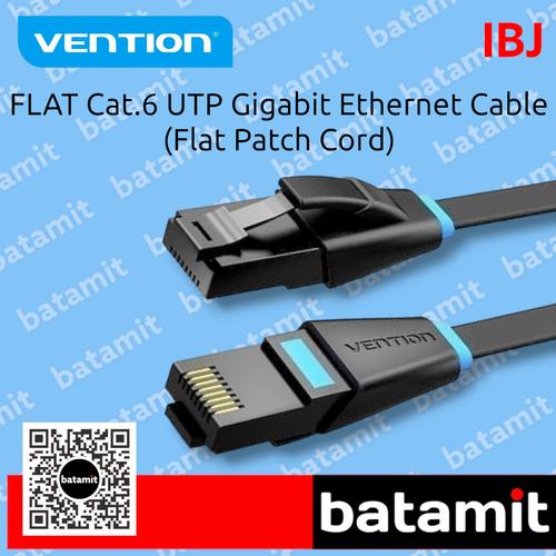 Jual VENTION IBJ Kabel LAN UTP Cat.6 Cat6 Pipih Gepeng Flat Patch Cord ...