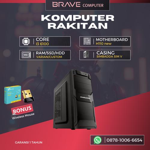 Jual PC Komputer Rakitan Core I3 6100 Siap Pakai Office Sekolah admin ...