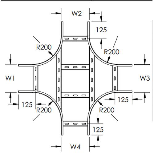 Jual Kabel Ladder Cross/Cable Cross Ladder Hotdip 400x100 Plat 1.8 SPHC ...