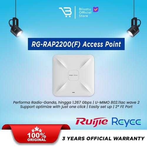 Promo Ruijie RG-RAP2200(F) Reyee Wi-Fi 5 1267 Mbps Ceiling Access Point ...