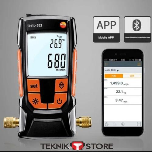 Jual TESTO 552 DIGITAL VACUUM GAUGE Bluetooth vakuum gage ORIGINAL ...