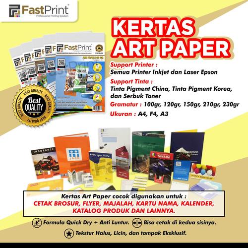 Jual Fast Print Kertas Printer Art Paper Ukuran A4 120 Gram 20 Lembar ...