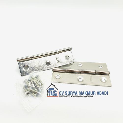 Jual Engsel Gomeo 3 Inch TIPIS Silver ENGSEL PINTU ENGSEL JENDELA ...