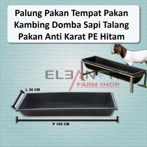 Promo Tempat Pakan Domba Besar Sapi Palung Pakan Talang Pakan Hitam ...