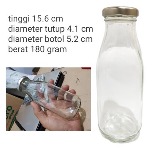 Jual Botol Juice Jus Kaca / botol bumbu dapur/botol kaca juice Besar ...