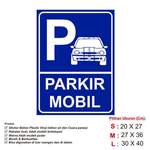 Jual Stiker Parkir Mobil / Rambu Parkir Mobil / Rambu Parkir Khusus ...