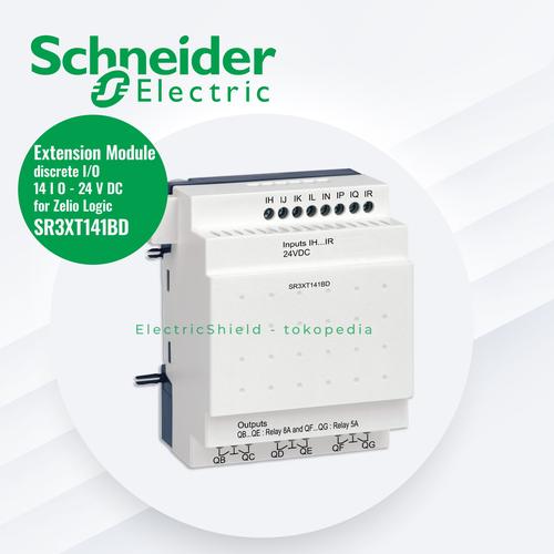 Jual Extension module for Zelio Logic discrete I/O 14 I O 24 VDC ...