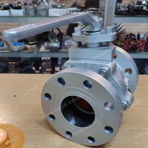Jual Ball valve / Stop kran 6" inch Cast Iron Besi Flange jis 10k ...