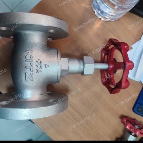 Jual Globe Valve kitz 1 1/4" inch Jis 10K Cast Iron FCD-S - Jakarta ...