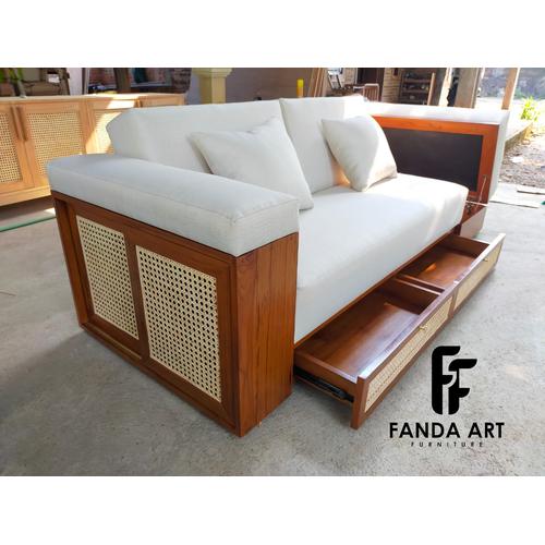 Jual Sofa Bed Minimalis Jati, Sofa Bed, Sofa Minimalis Jati, Sofa Keren ...