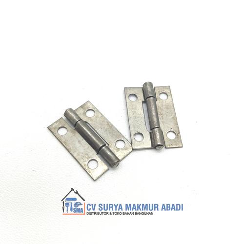 Jual Engsel Kupu Besi Hinges 2,5cm 2 lubang ENGSEL LEMARI - Kota ...